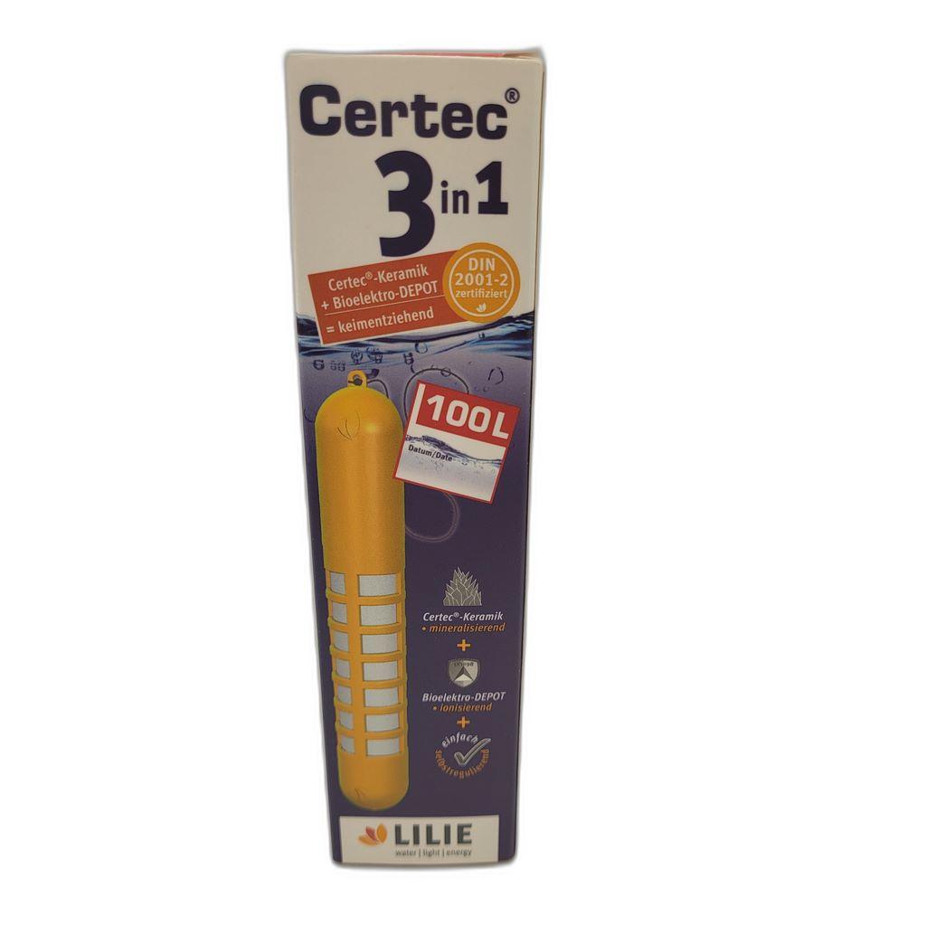 Lilie Wasserentkeimung Certec 3 in 1 keimentziehend ohne Silber 100 Liter